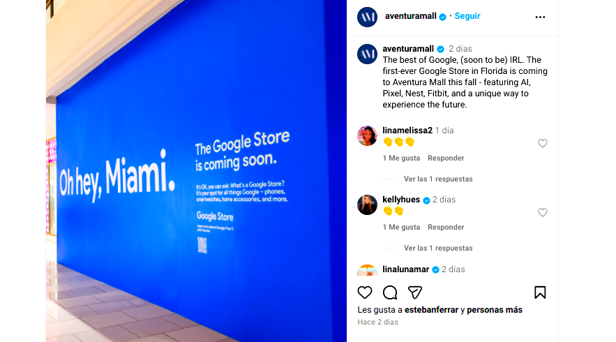 La primera Google Store de Florida abrirá en Aventura Mall - Miami Diario