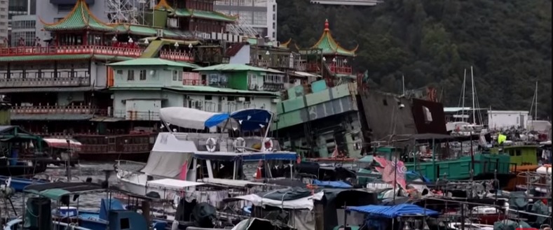 Se hunde icónico restaurante flotante días después de zarpar desde Hong ...