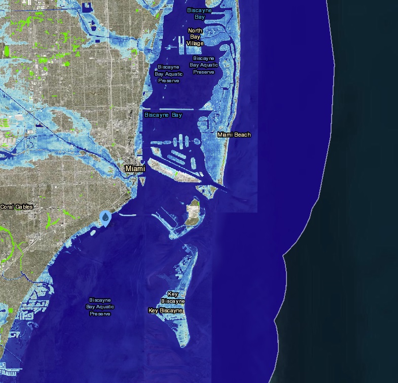 Mapa Del Nivel Del Mar En Florida El Mapa Que Muestra Las Zonas De