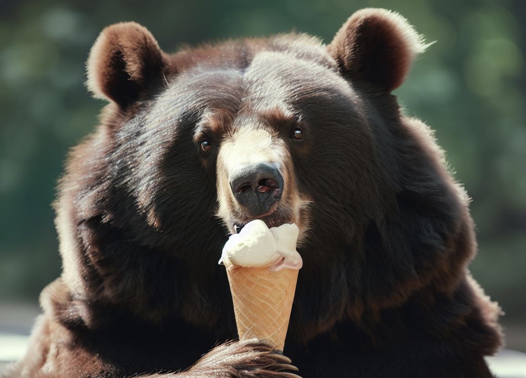Oso entra a una casa en Naples y devora un helado